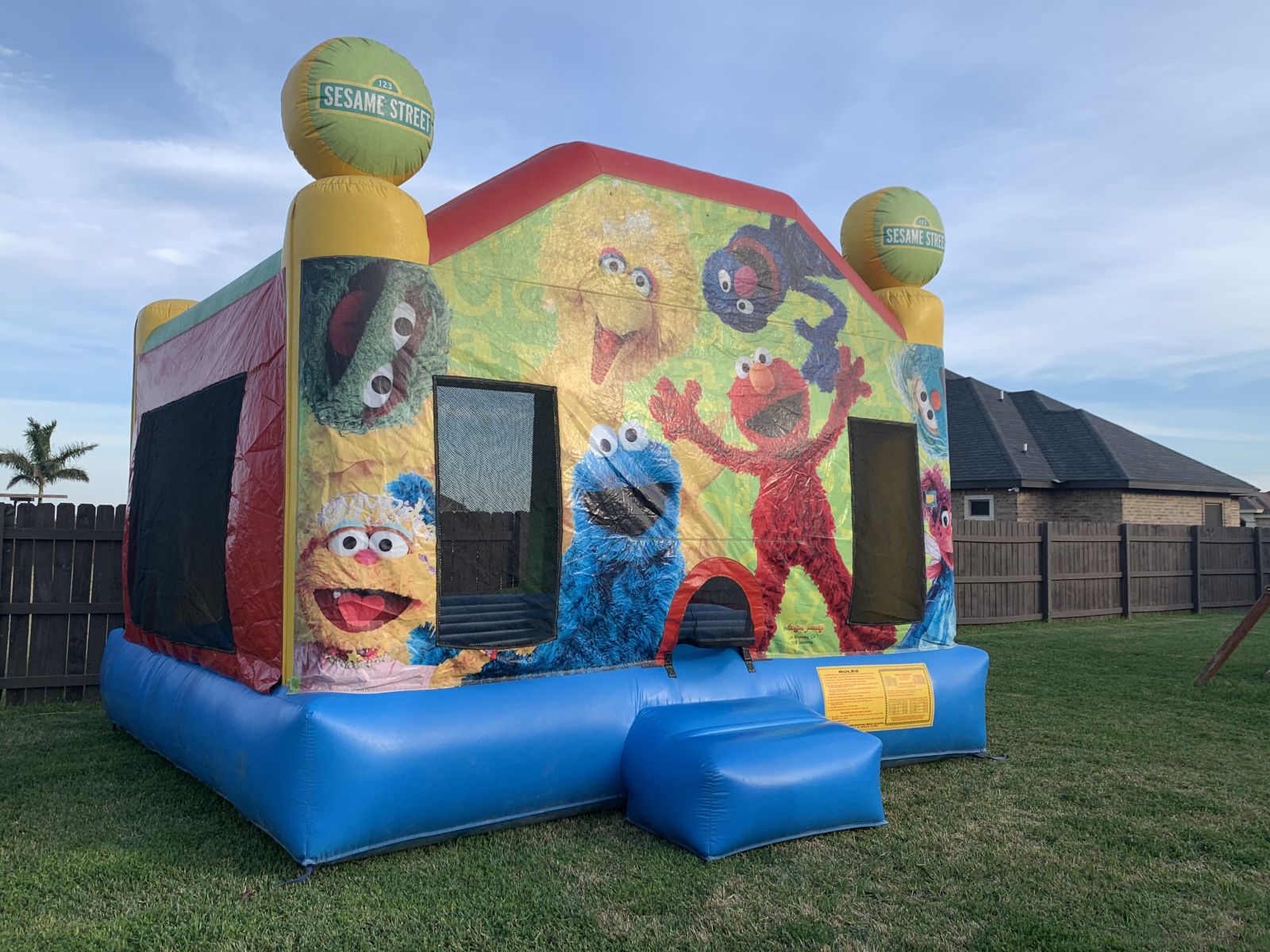 Sesame Street Elmo Moon Jump | Party With Us RGV | Bounce House