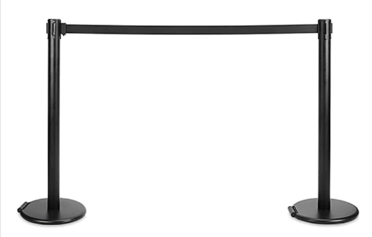 10' Black Stanchion Rental in Grand Rapids, MI | Grand Rapids Tent ...