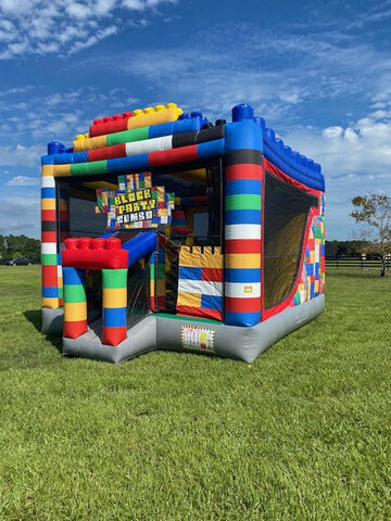 Lego Bounce House With Slide | Florida Tents & Events