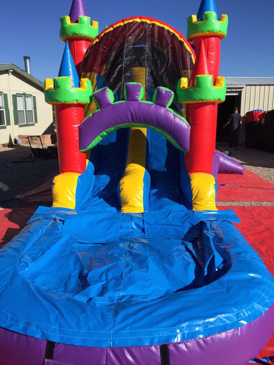 Jumping castle combo, funhouse, slide