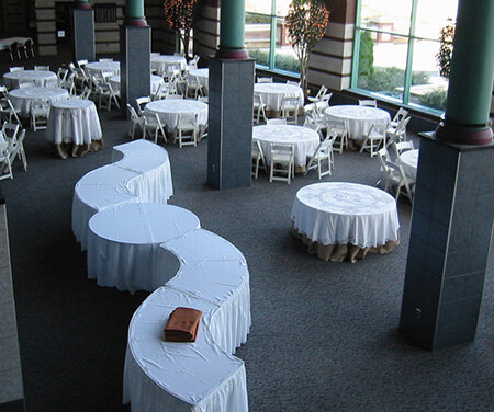 Serpentine Table Rental in Abilene, TX - Jumps and Tents