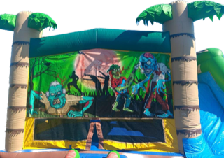 Zombies in the Jungle Bounce House with Slide| Bounce Hoppers