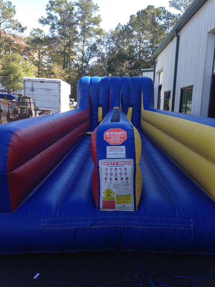 Dual Lane Bungee Run Bounce House