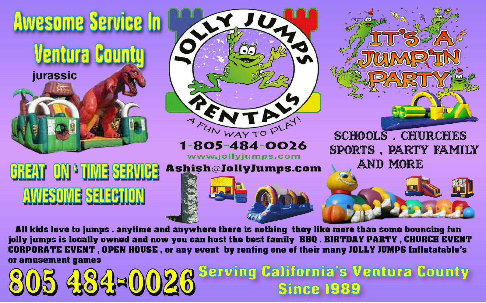 Jolly Jumps - bounce house rentals and slides for parties in Camarillo