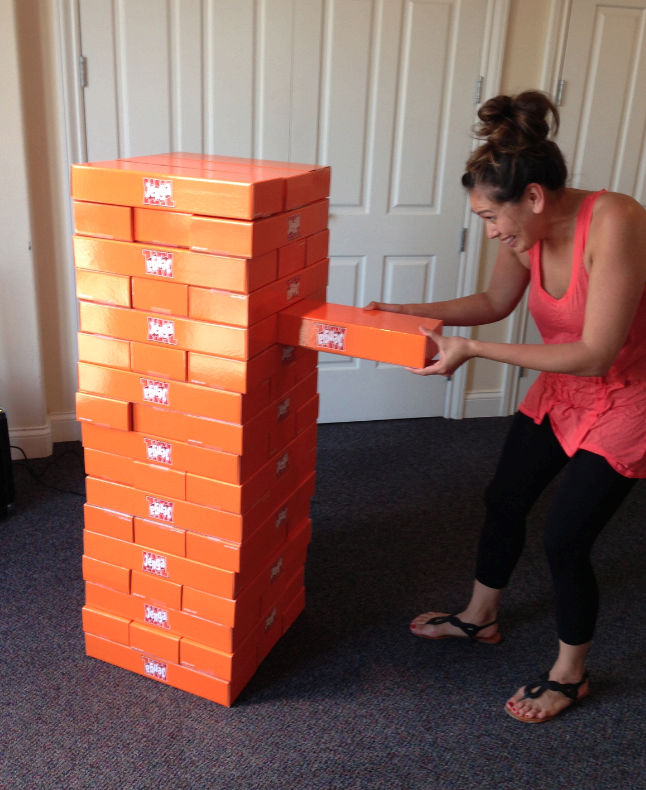 Giant Jenga Game Jolly Jumps Murrieta Temecula carnival games