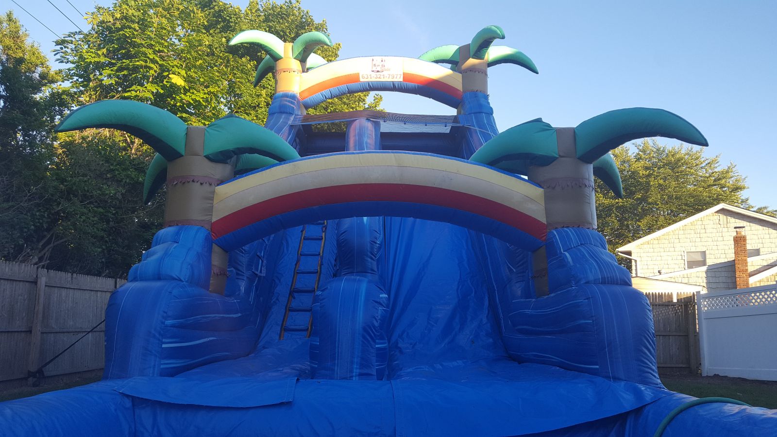 (22) Tropical MONSTER Slide WITH POOL! #WS10 | Jump And Slide ...