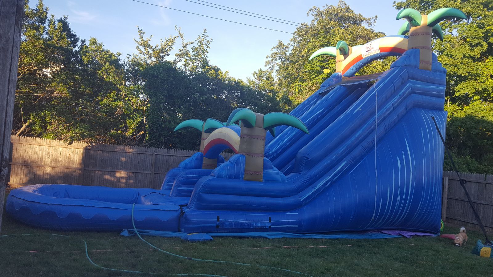(22) Tropical MONSTER Slide WITH POOL! #WS10 | Jump And Slide ...