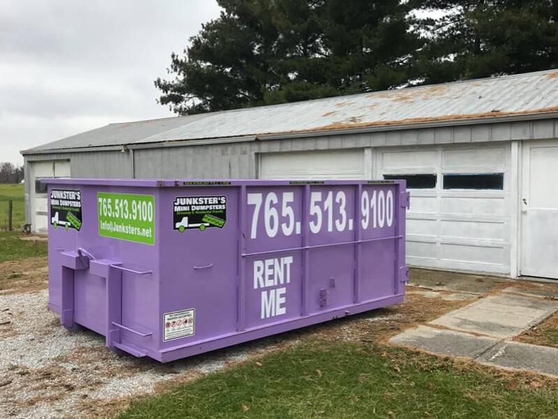 Dumpster Rental Service - Kokomo, IN - Junkster's Mini Dumpsters