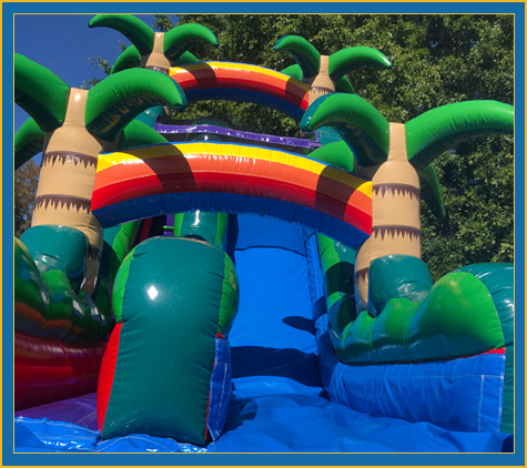 20' Tiki Falls Waterslide Inflatable Bounce House Party Rental in ...