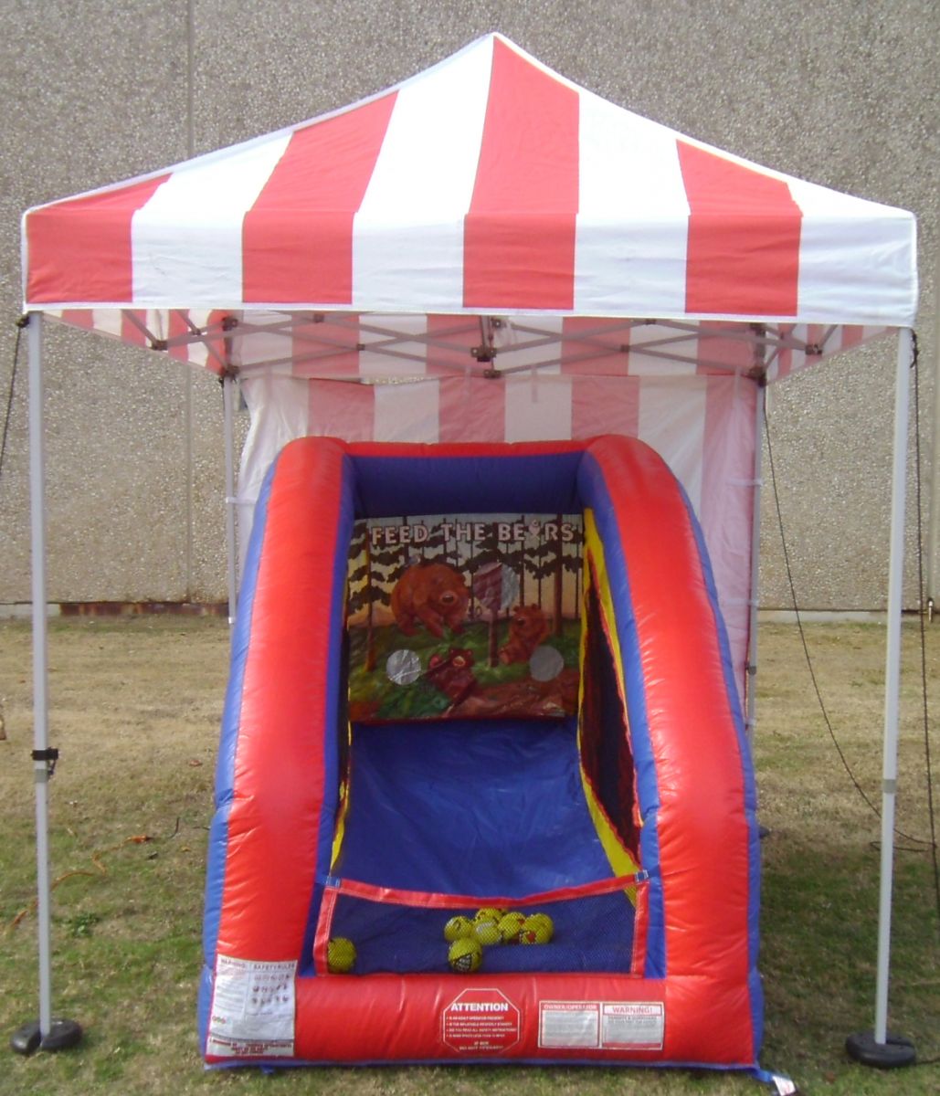 Dallas Fort Worth Ball Toss with tent & Party Rentals, LetsJumpRentals.com