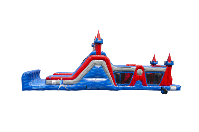 47' Long Castle Clash Obstacle Course Rental | Maryland Bounce Castles