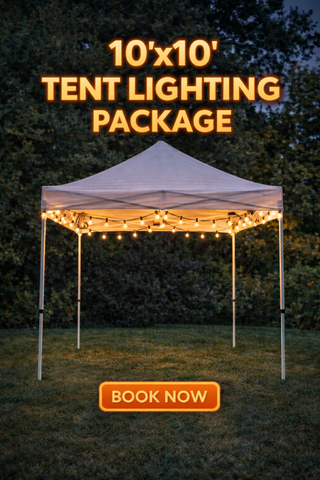 10x10 Tent Light Package in Ocala & Gainesville | Event Tent Lighting