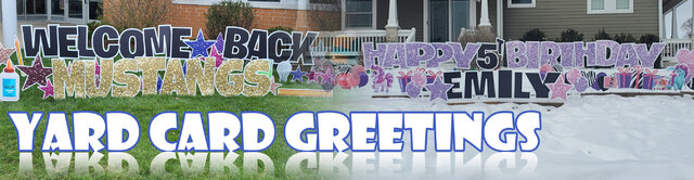 Birthday Yard Card Signs | Bella's Bouncies | Turning Yards Into Cards ...