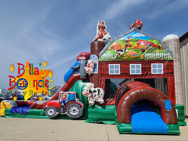 Farm Combo WET or DRY | Bella's Bouncies | inflatable rentals in Fox ...
