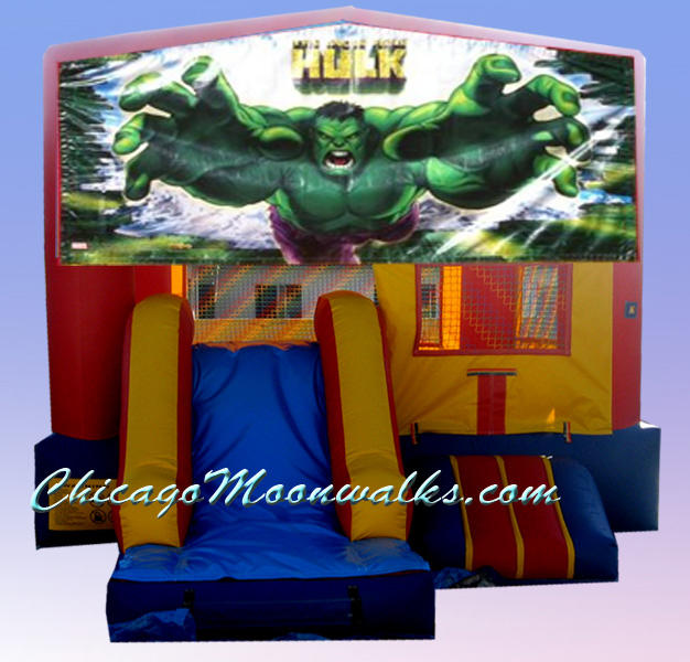 3 in 1 Incredible Hulk Combe Bounce House Rental Chicago, IL | Chicago ...