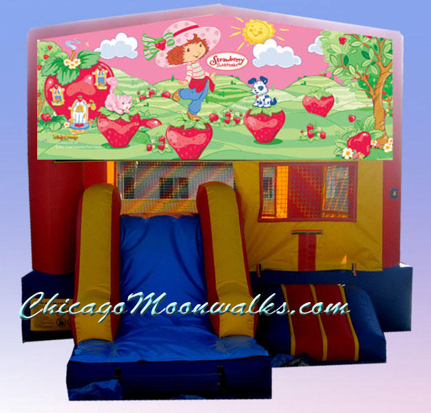 3 in 1 Strawberry Shortcake Combo Bounce House Rental Chicago, IL