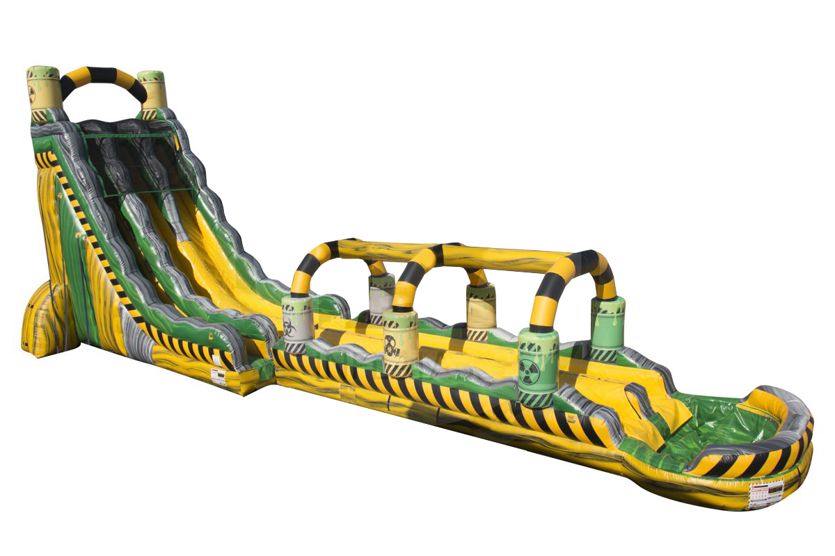 Toxic Falls Dual Waterslide with Pool and Slip and Slide Rental Chicago ...