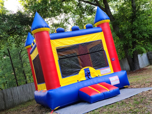Blue Top bounce house jump castle Event Rentals Palmetto Party Hoppers