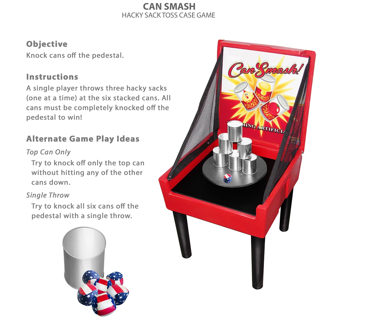 Can Smash Carnival Game Rental in Orlando, FL | Orlando Fun Bounce