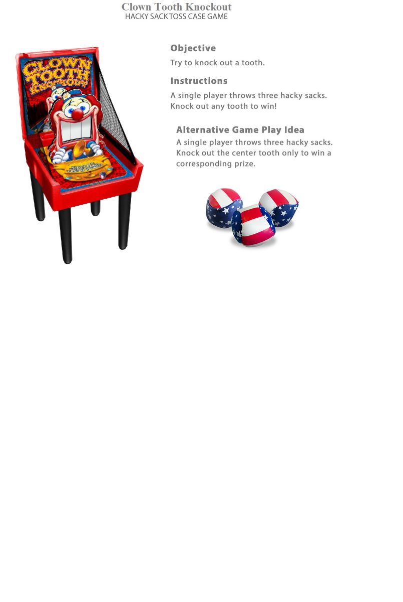 Clown Tooth Knockout Carnival Game Rental in Orlando, FL | Orlando Fun ...