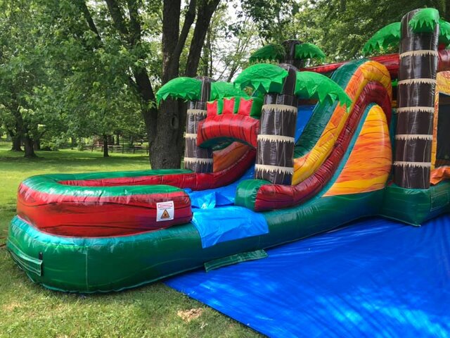 Mega Tropical Splash Combo | Bounce & Slide Fun