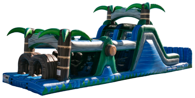 47 ft Blue Crush Obstacle Course | Party Works Rentals