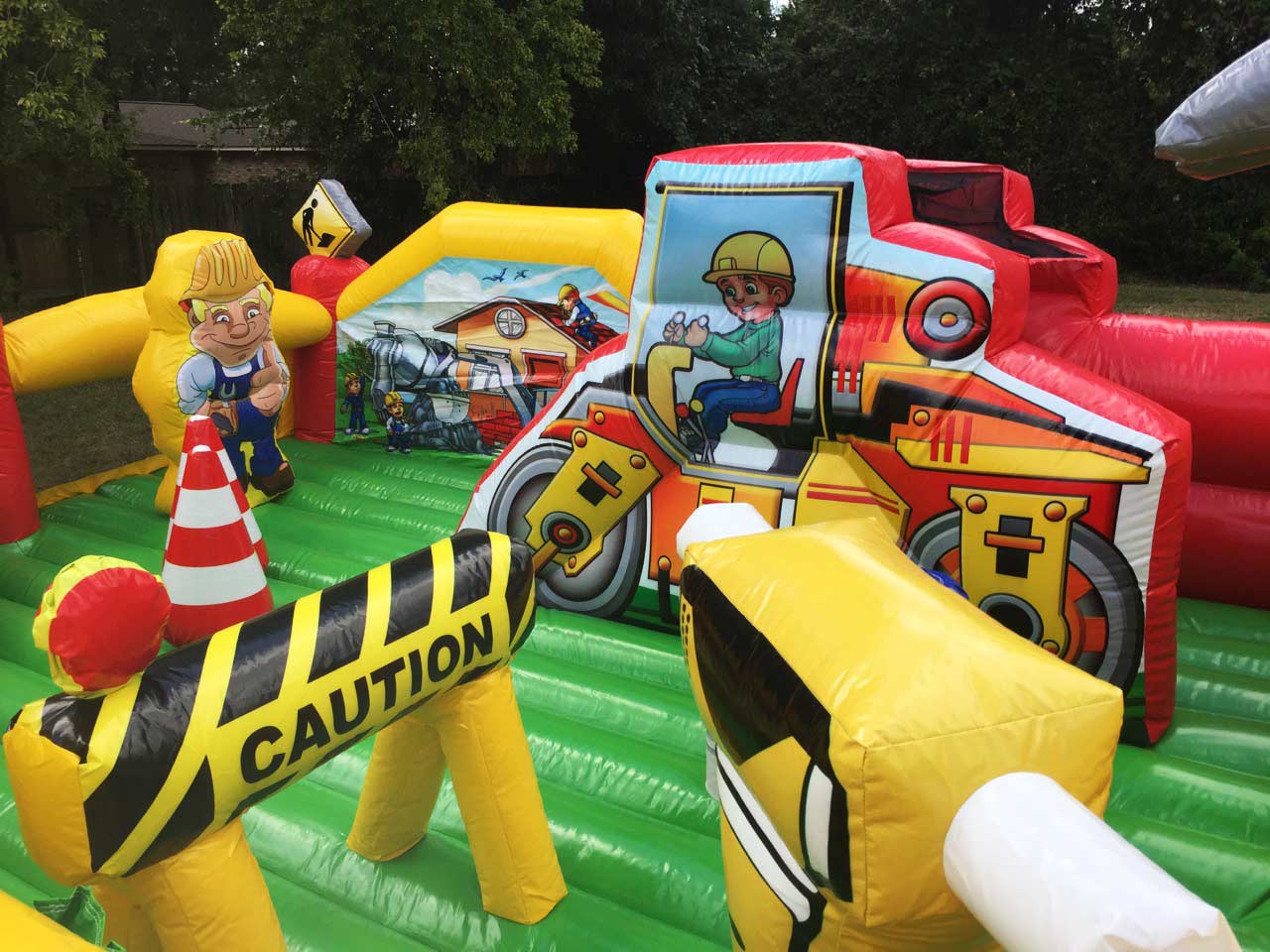 Little Builders Inflatable Playground - Playhouse Party Rentals