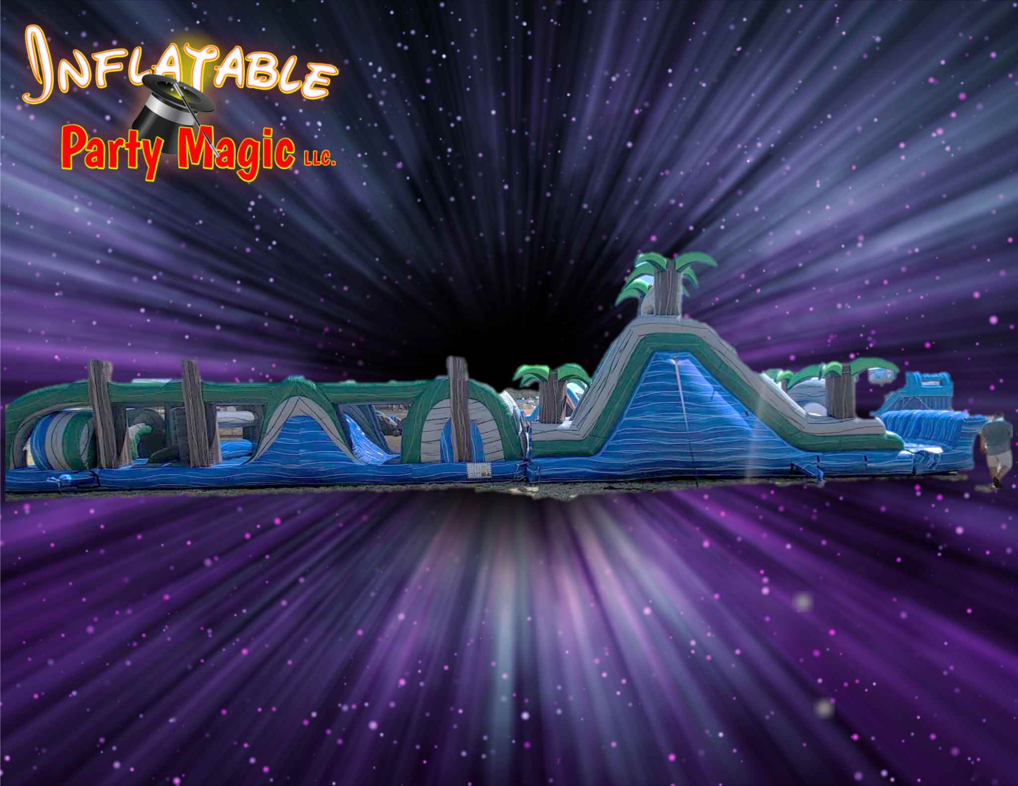 Rat Race Obstacle Course Rental | Inflatable Party Magic
