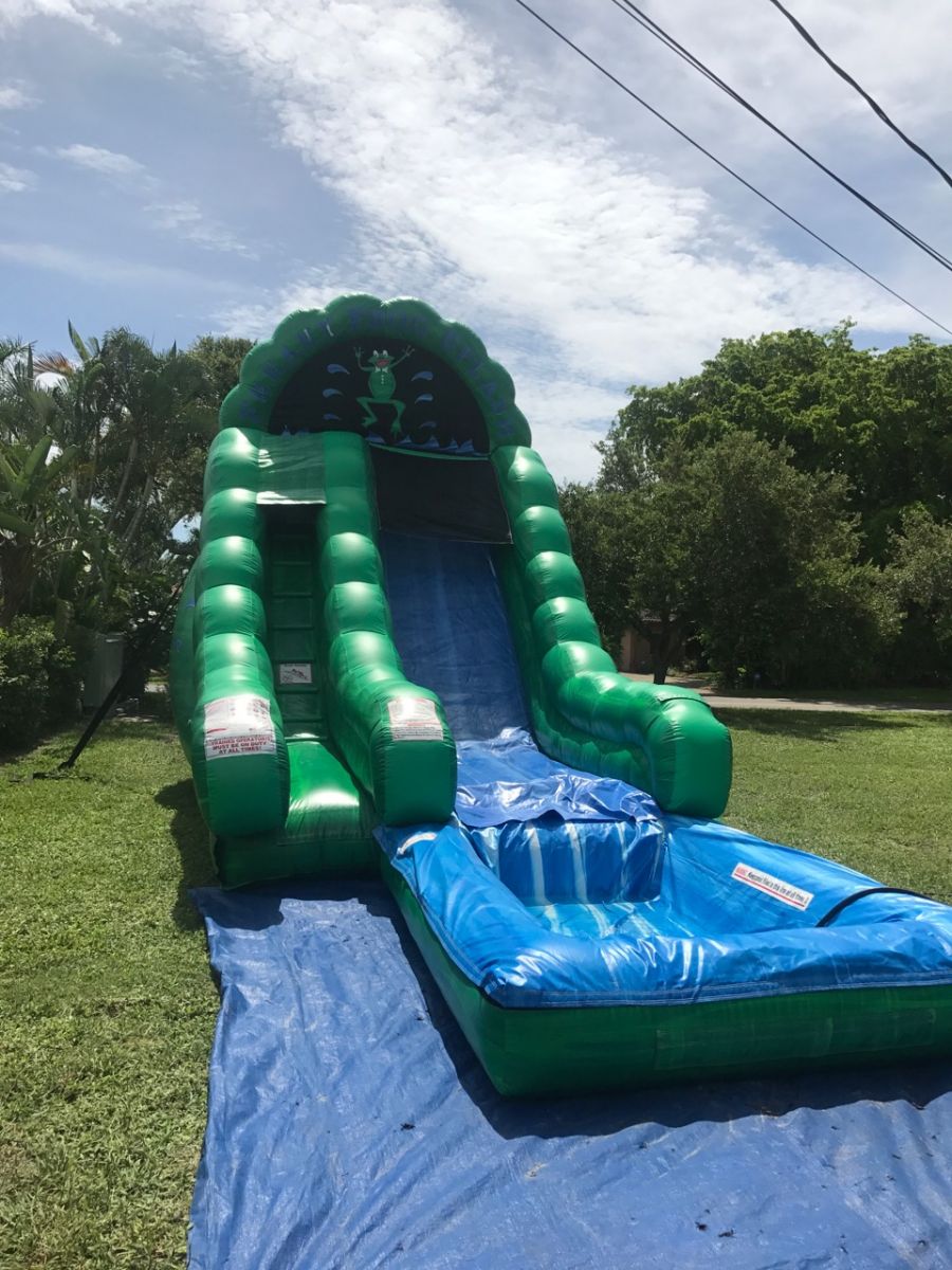 Freaky Frog Waterslide | Premier Bounce n Slide | South Florida's ...
