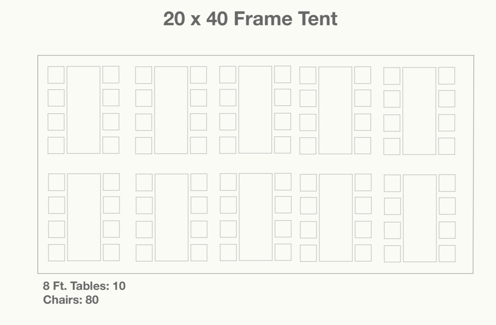20x40 Frame Tent rentals in Ocala | Rebound Party Rental