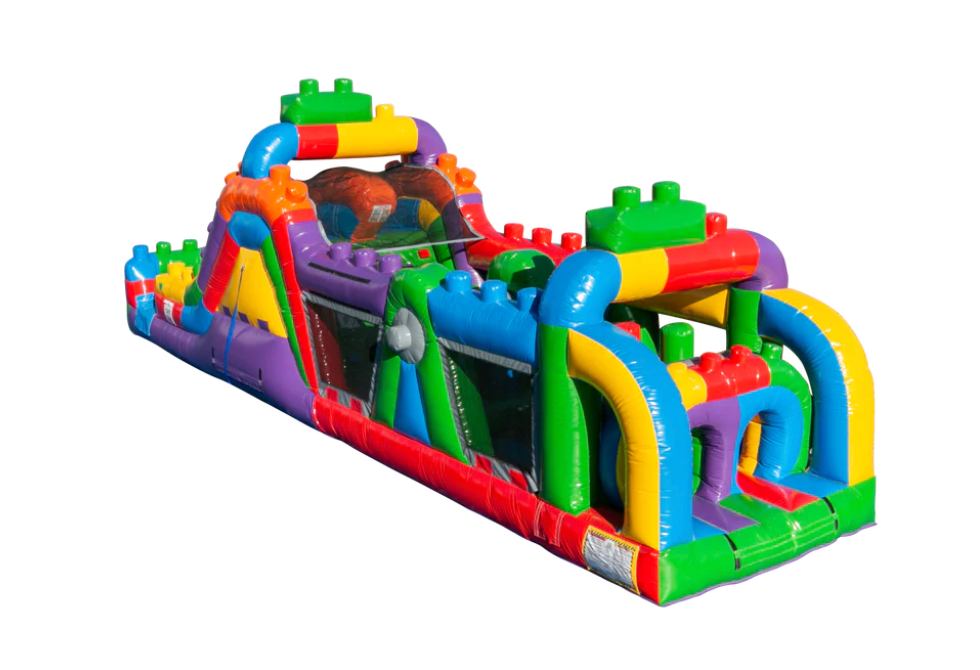 40' Block Party Obstacle Course by Party Go Round - Building Block ...