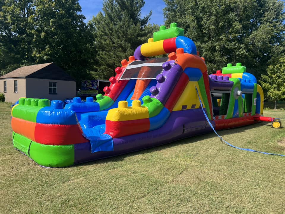 40' Block Party Obstacle Course by Party Go Round - Building Block ...