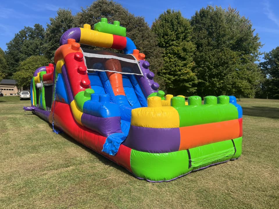 40' Block Party Obstacle Course by Party Go Round - Building Block ...