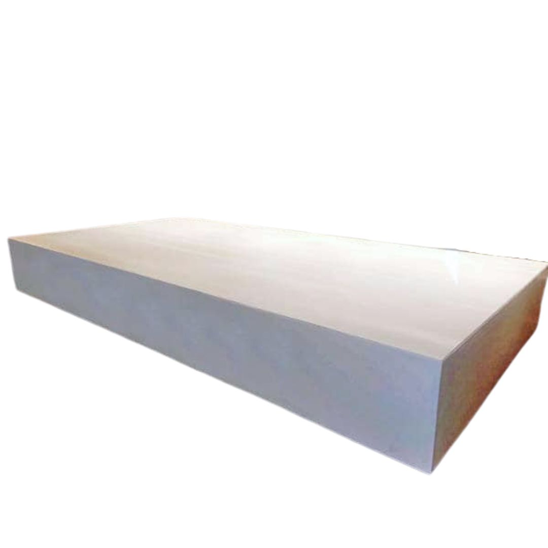 White Vinyl Wrapped Stage | Ricky's Party Rentals