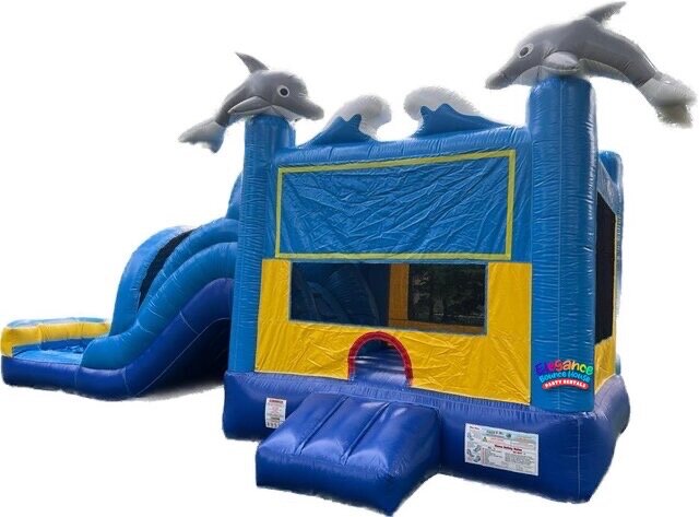 Dolphin Sea World Combo (Wet & Dry) | Elegance Bounce House Party ...