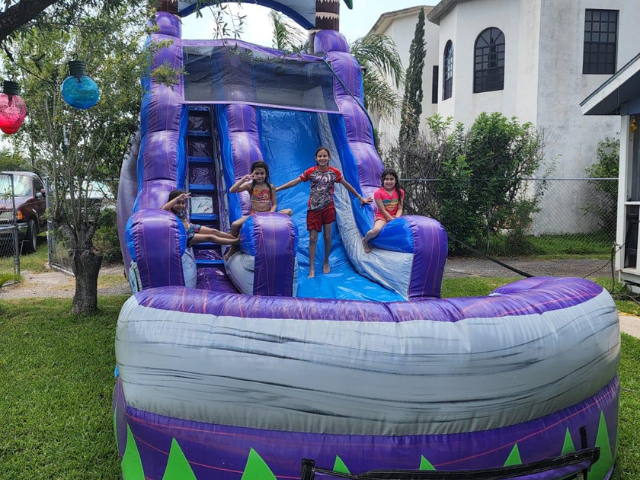 Purple Splash Water Slide
