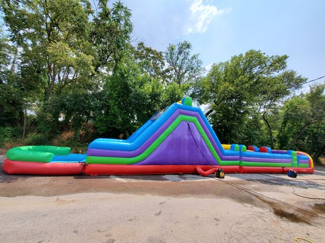 70ft Wet Ultimate Obstacle Course | SkyPiratesInflatables.com Fort ...