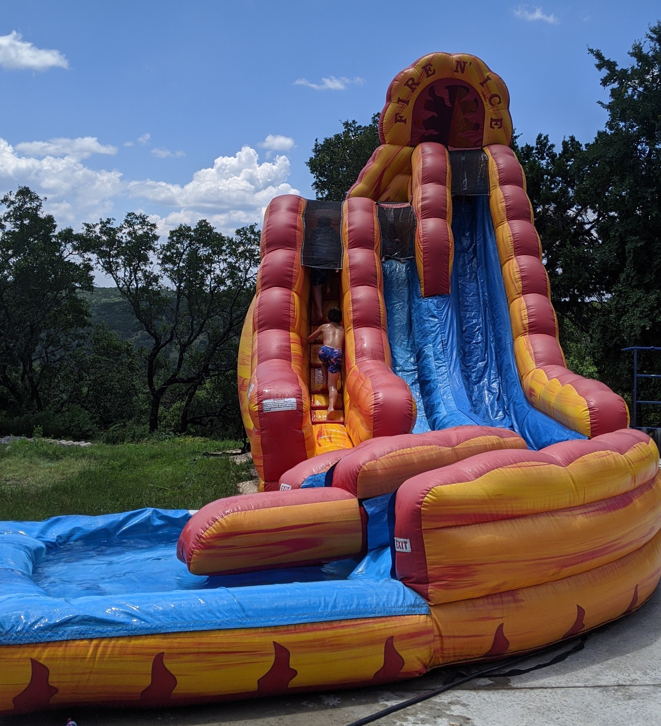 Fire N Ice dual lane water slide