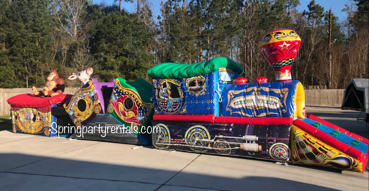 Circus Train Activity Station | Spring Party Rentals LLC | inflatable ...