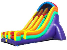 24ft Tall Extreme Dual Lane Slide - Symon Rental - Wyandotte, MI