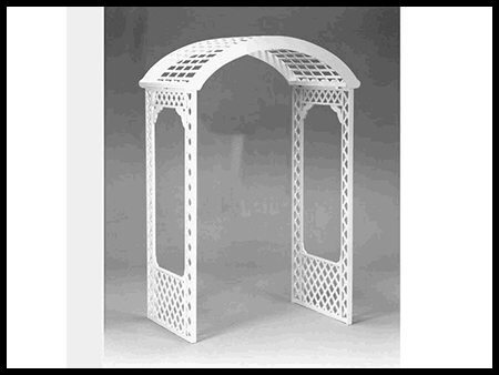 Wedding Arch - White - Symon Rental - Wyandotte, MI