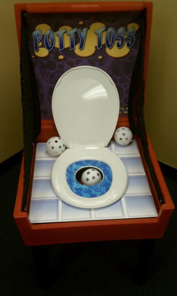 Potty Toss Box Game | Carnival Game Rentals | The Inflatable Fun Co