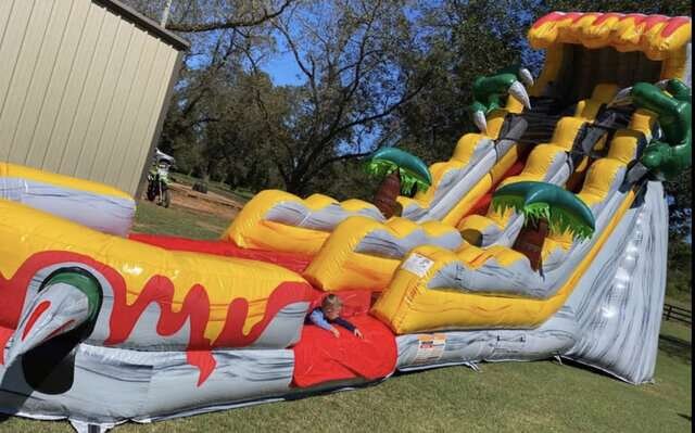 21' T-Rex Dinosaur Water Slide | Memphis Rentals