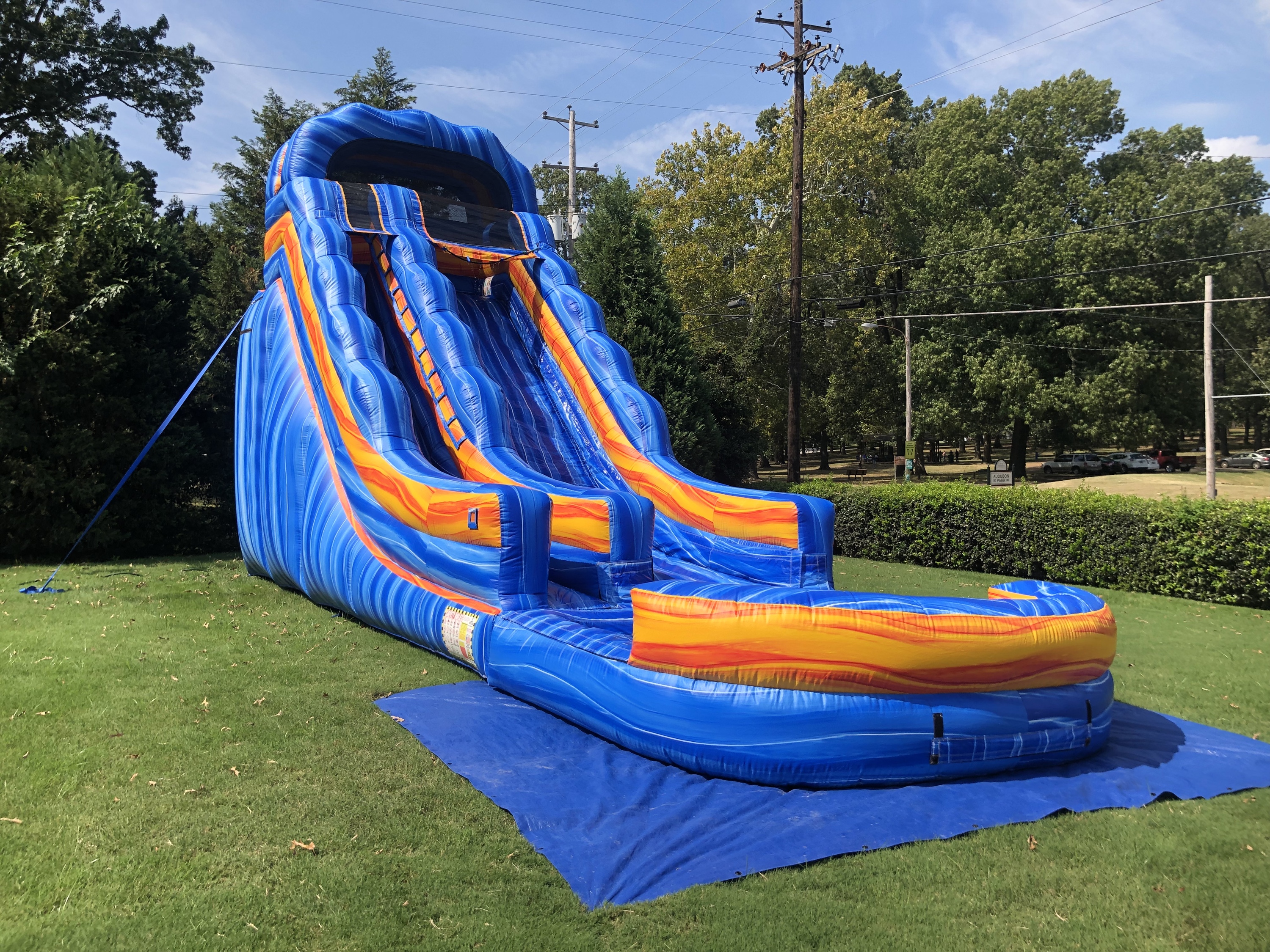 The 20' Blue Electric Water Slide
