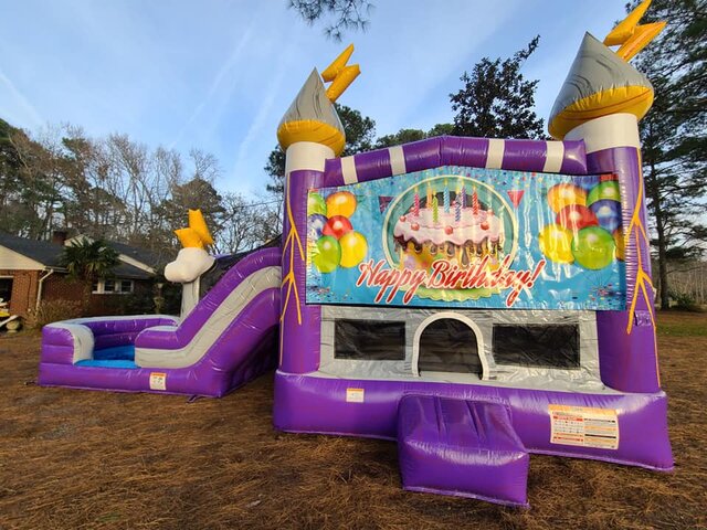 Happy Birthday 4 Thunder Wet Combo | Virginia Beach Inflatables ...