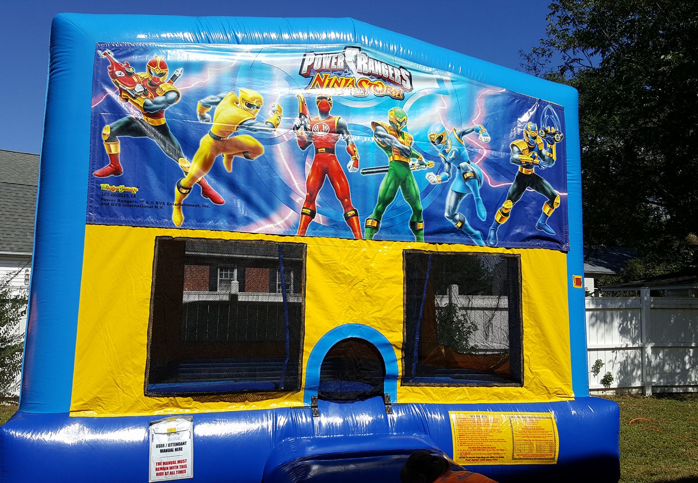 Power Rangers Bounce House Large | Virginia Beach Inflatables | bounce ...