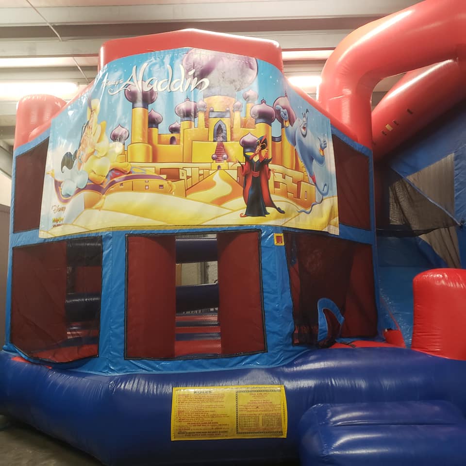 Aladdin 5 in 1 Dry Combo | Virginia Beach Inflatables | water slide and ...