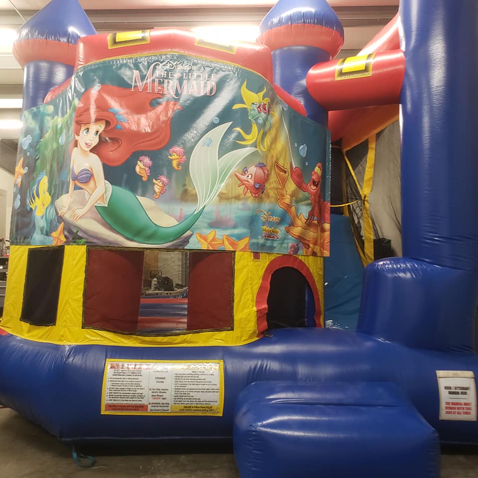 Little Mermaid Backyard Combo | Virginia Beach Inflatables | bounce ...
