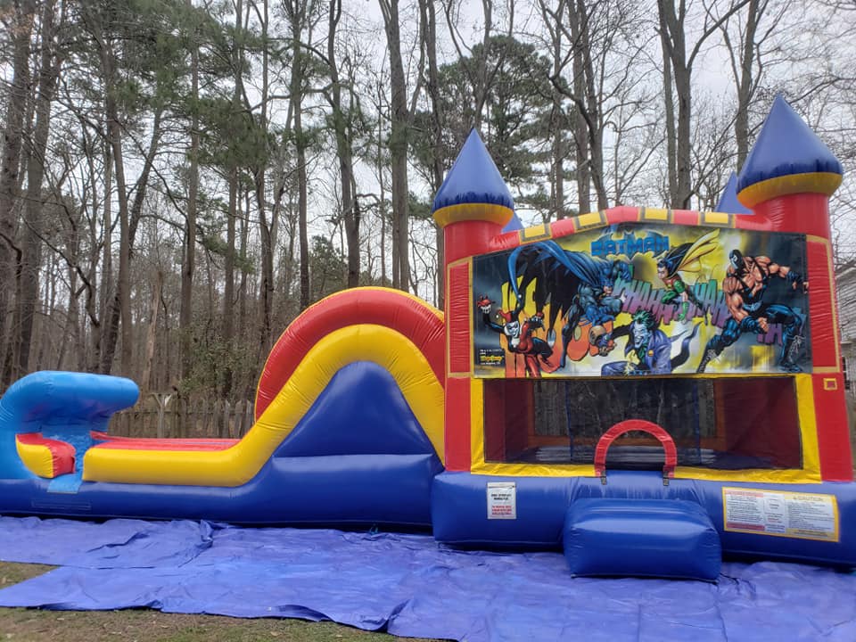 Batman Castle Single Slide Wet Combo | Virginia Beach Inflatables ...