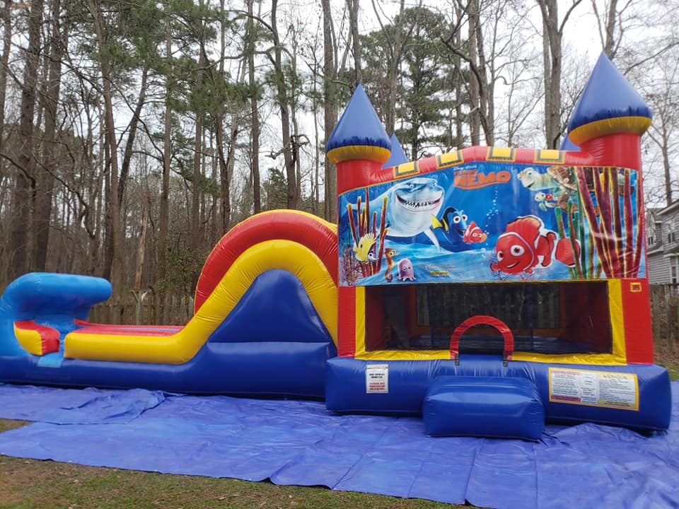 Finding Nemo Castle Single Slide Wet Combo | Virginia Beach Inflatables ...